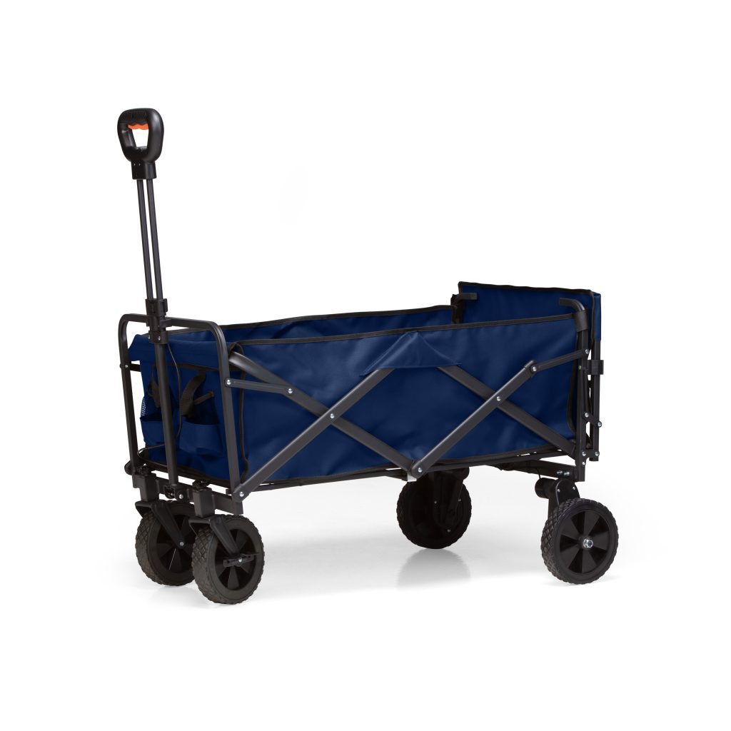 Charrette électrique – XL – Pliable – 255 L – Bleu - ALDORR